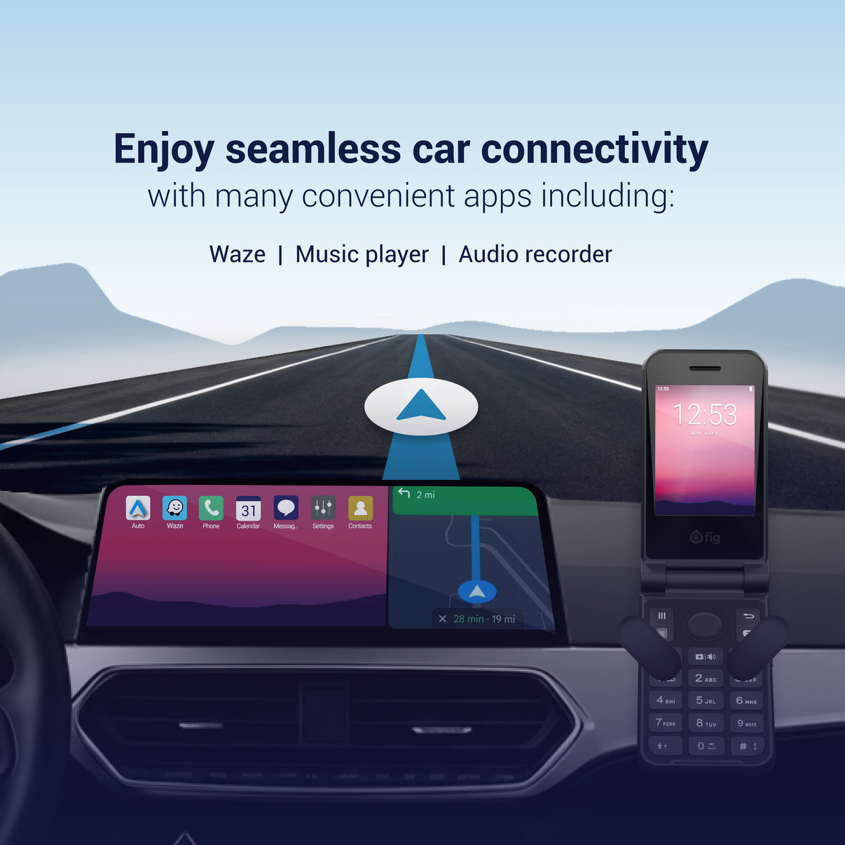 Fig Core (Android Auto, Talk & Text, Non-Touch Screen) – FIG Phones