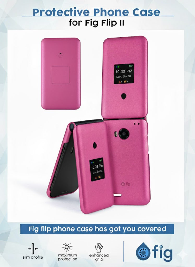 Fig Flip II Protective Case - Hot Pink – FIG Phones